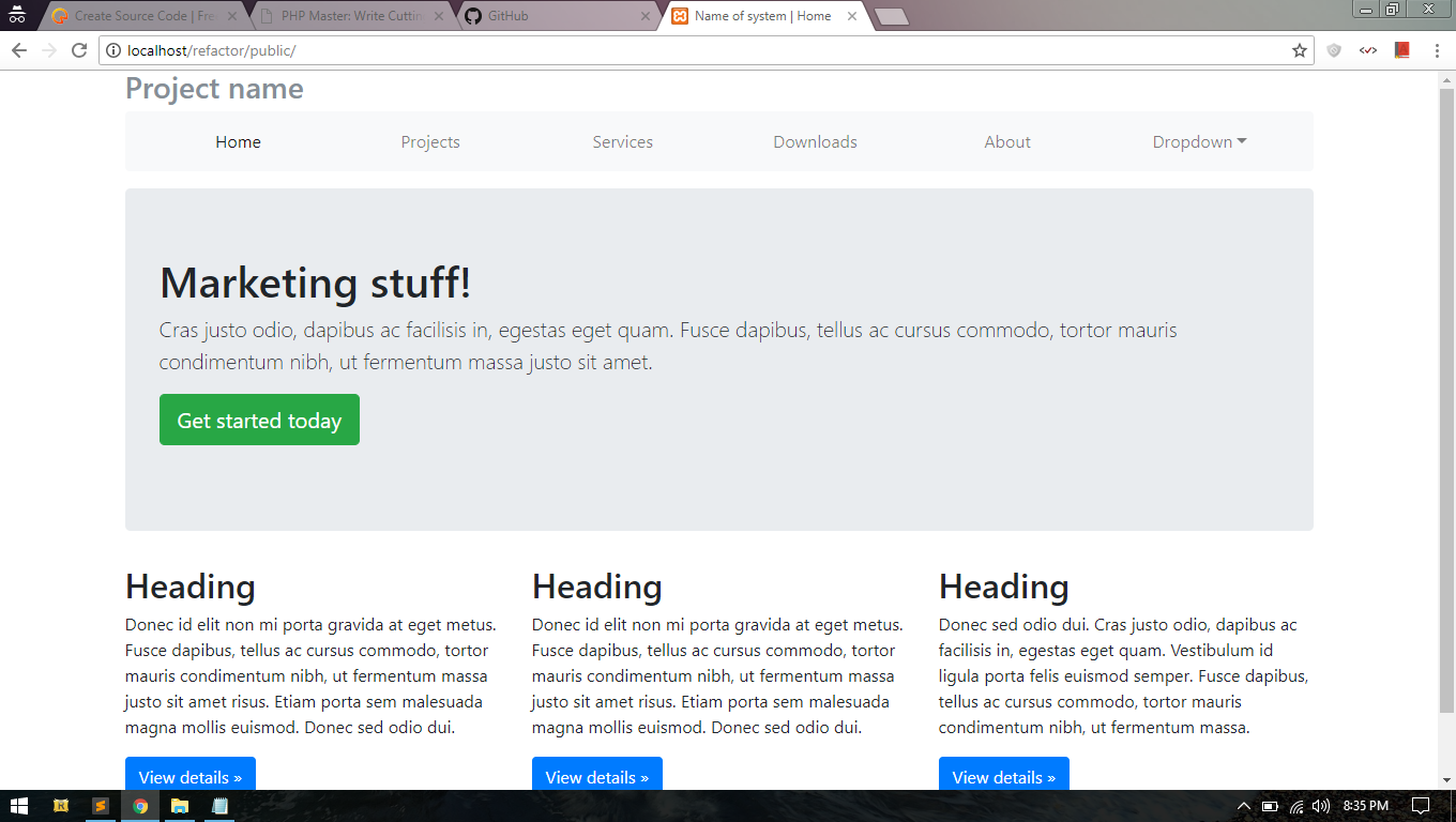Simple Mvc Architecture Using Native Php Sourcecodester